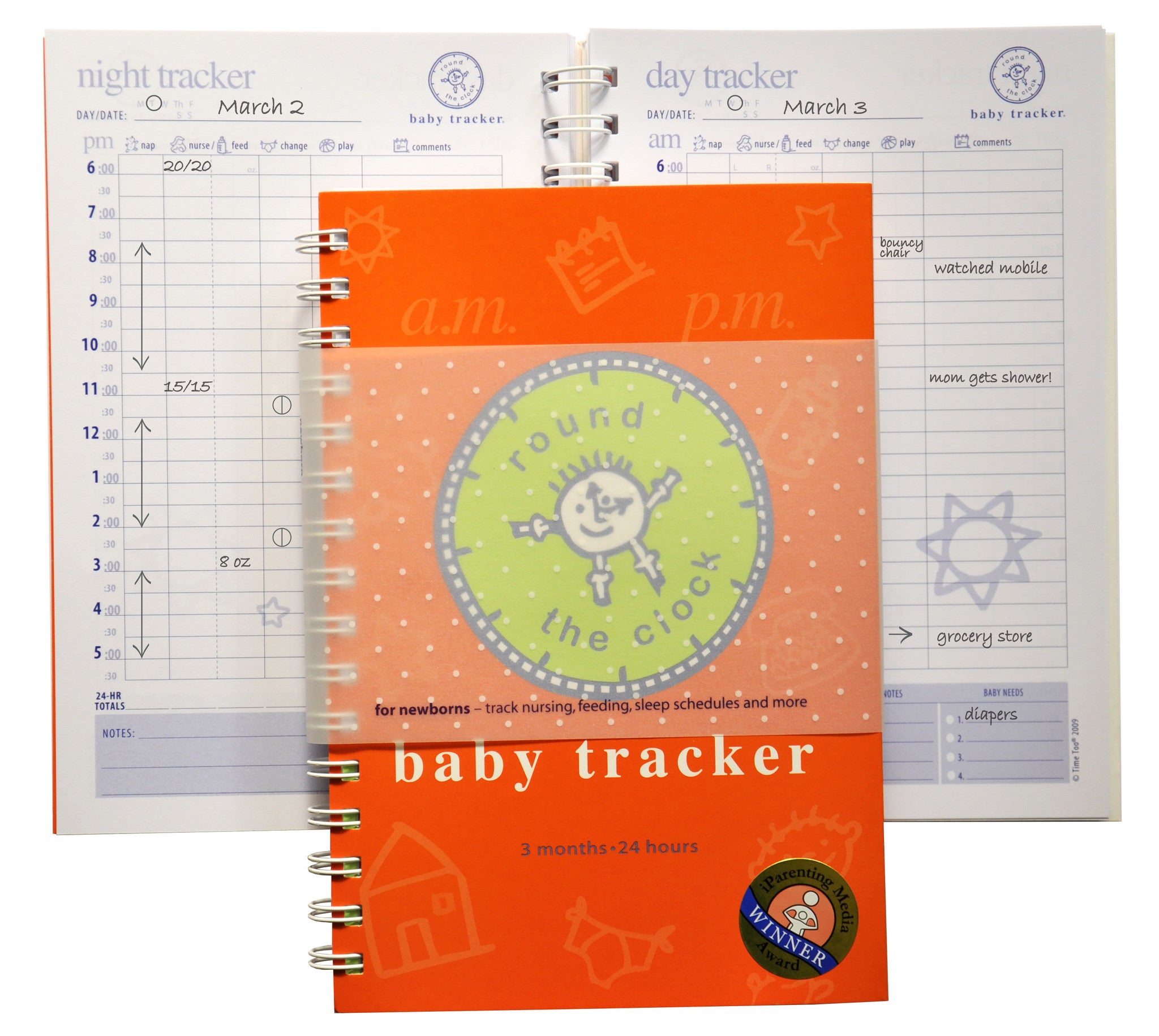 Keep Track of Childcare-Baby Tracker® Binder Page Packs from Time Too