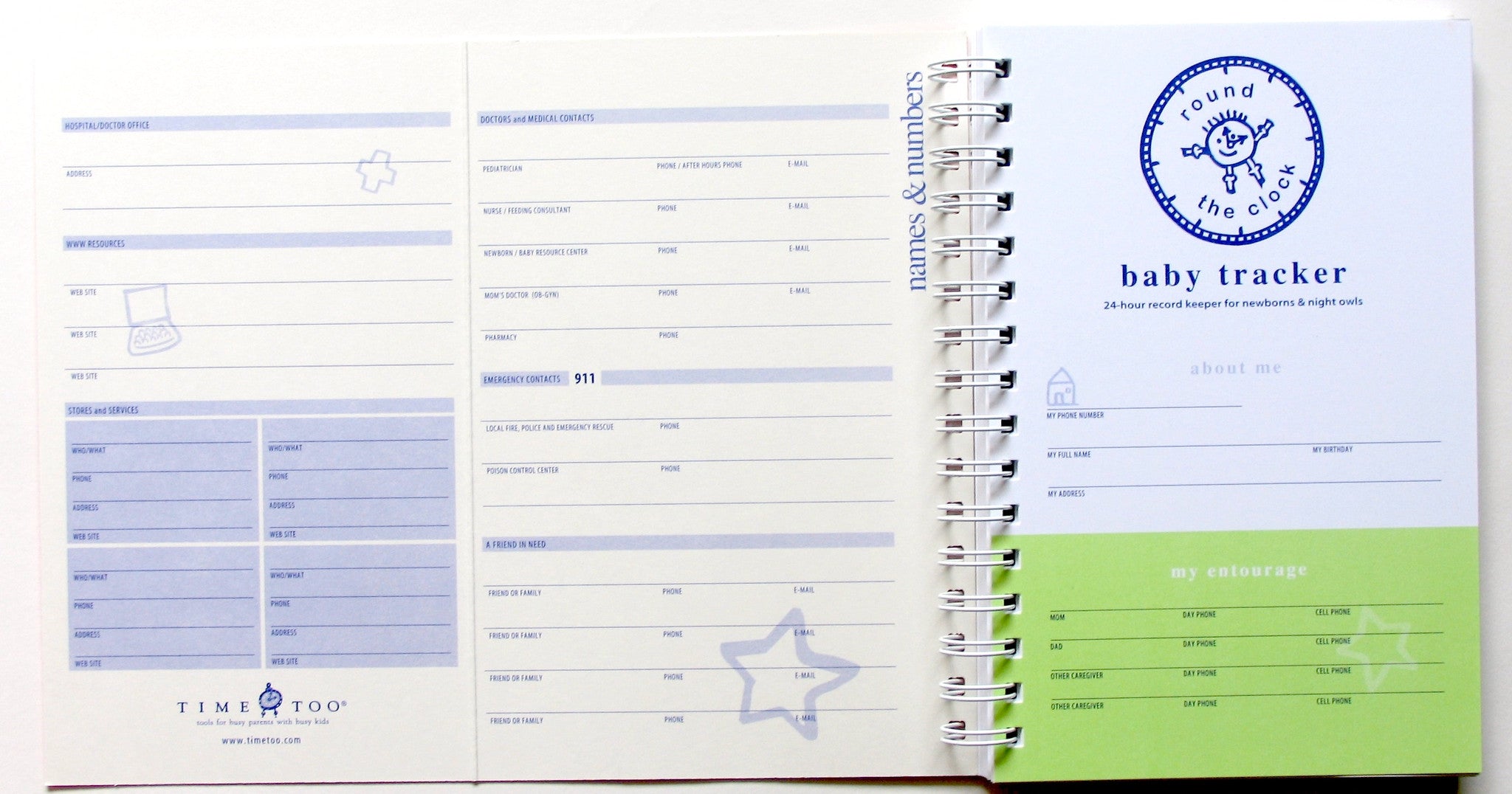 Keep Track of Childcare-Baby Tracker® Binder Page Packs from Time Too